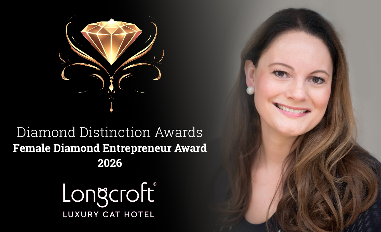 Abi Purser Diamond Award - Longcroft Luxury Cat Hotel